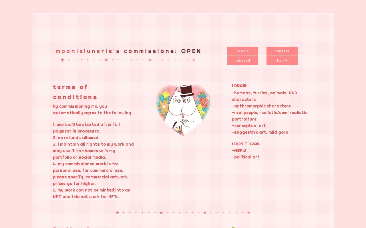 moonielunerie's commissions